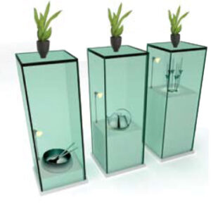 Glass Display Cube - 500mm Height - ADS-39201 - Display Design
