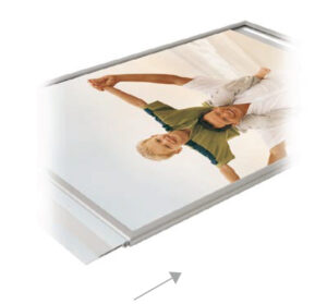 Double sided slide in image frame - Doppio Image frames - Display Design