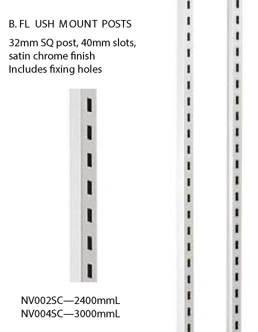 Vertical posts - wall mount posts - Nova™ - Display Design