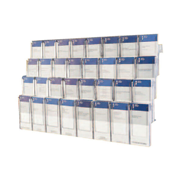 Wall Display 32 Tri-fold brochure holders, 900 x 560 - Display Design